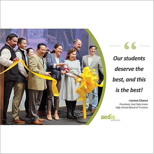 Andrew Hill High School's Student Union Ribbon Cutting - Aedis Architects